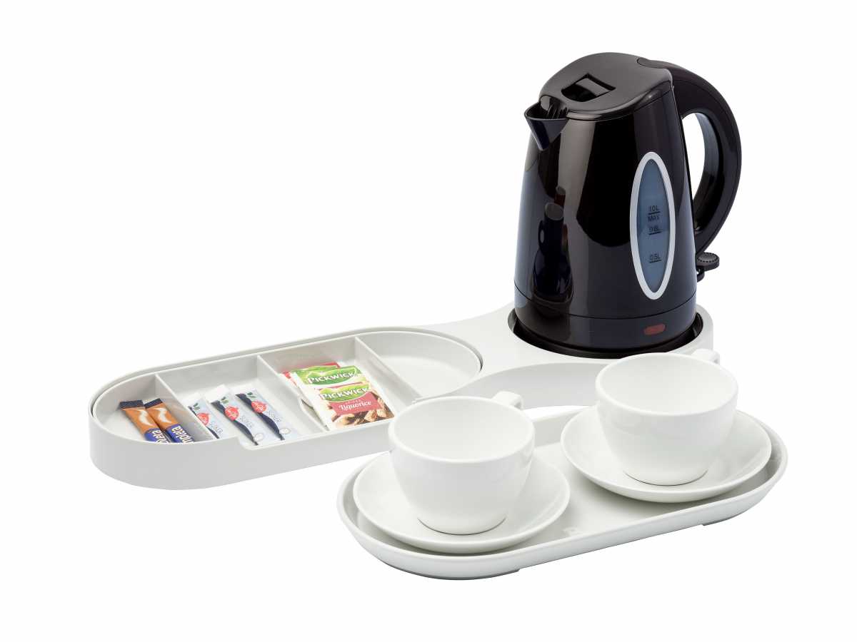 BENTLEY Magenta ABS Welcome Tray with 1 lt. Meline Plus Kettle